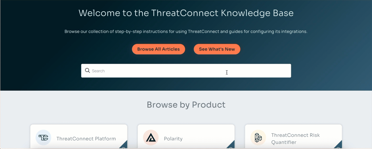 Getting Started With the ThreatConnect Knowledge Base